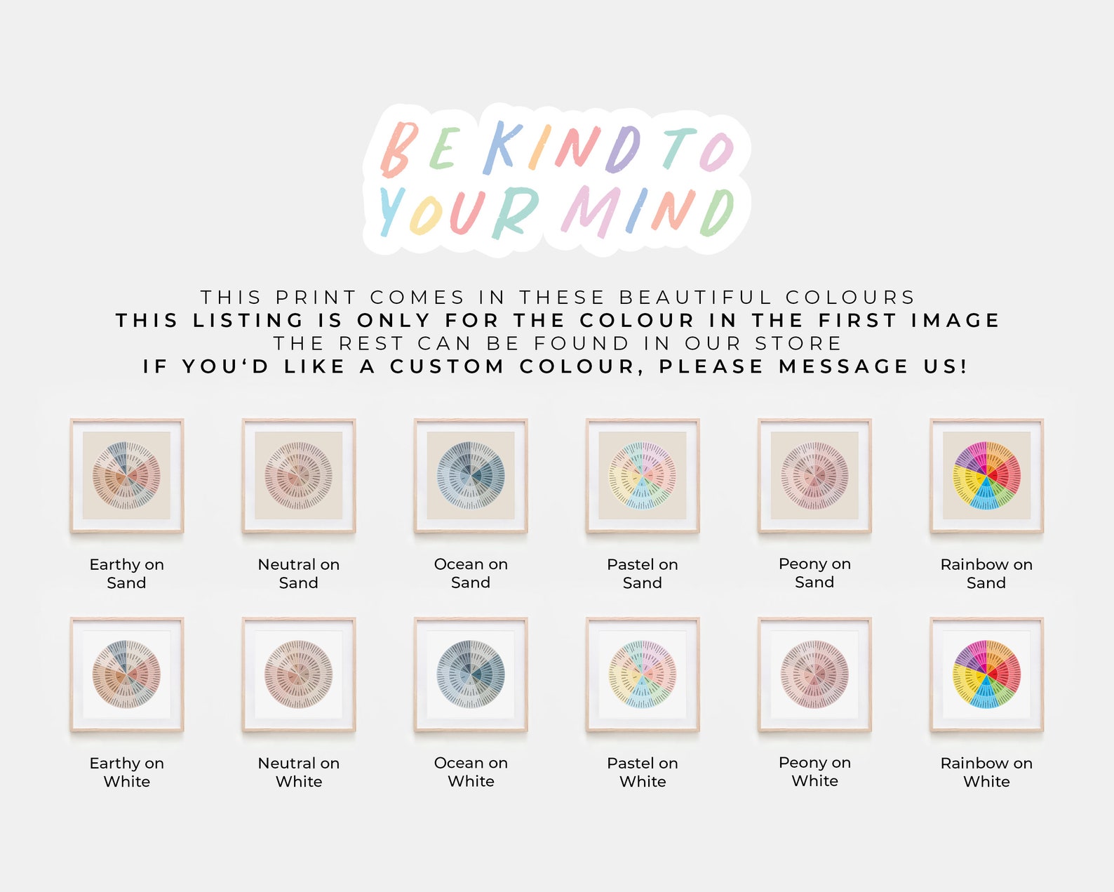 Feelings Wheel / Emotion Wheel Peony Pink & Monochrome on - Etsy