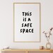 This is a Safe Space White Printable Confidentiality Poster Sign for ...