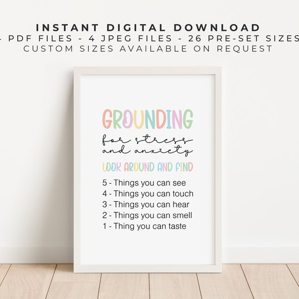 Rainbow Breathing Poster - Etsy