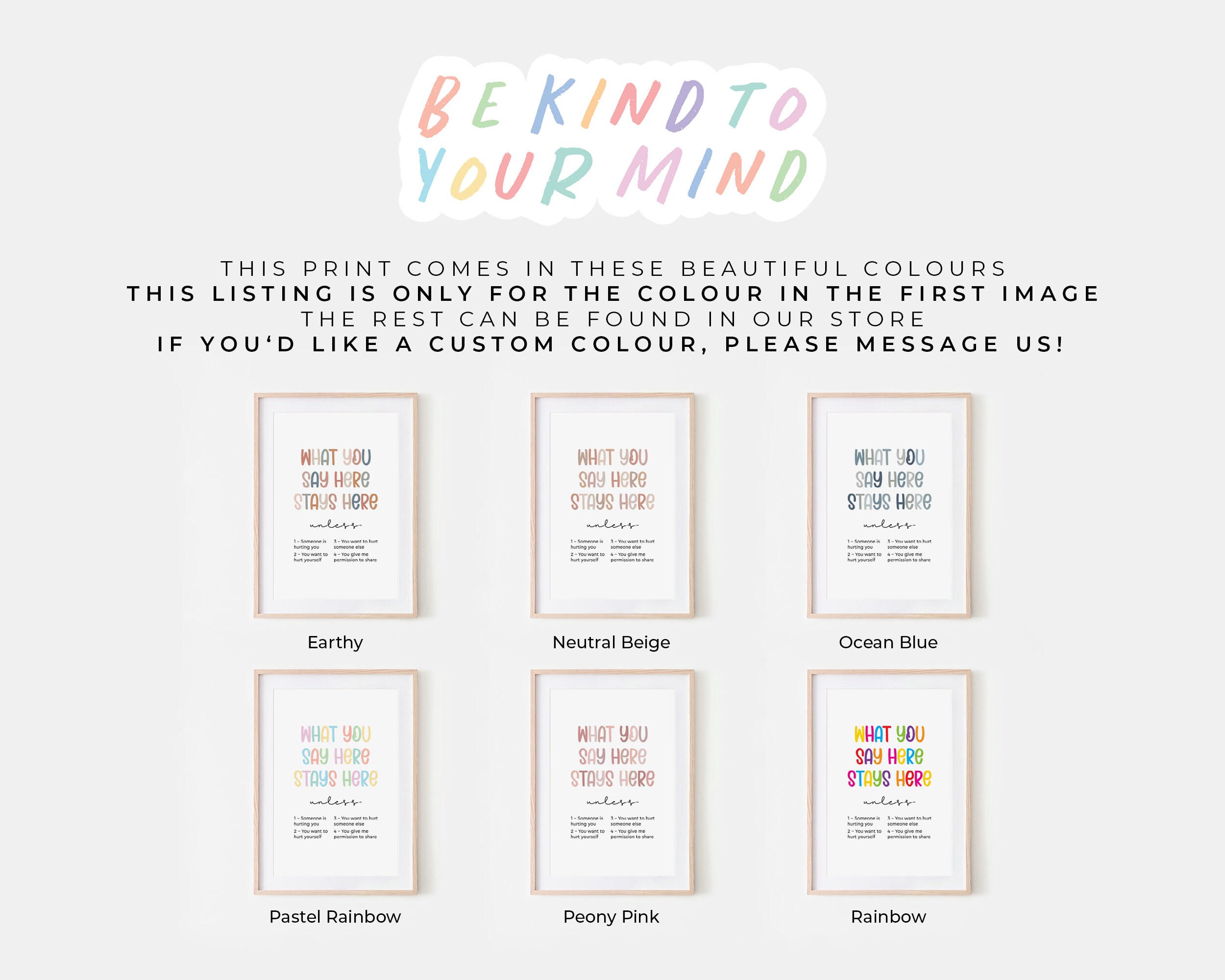 What You Say Here Stays Here Ocean Blue Printable - Etsy