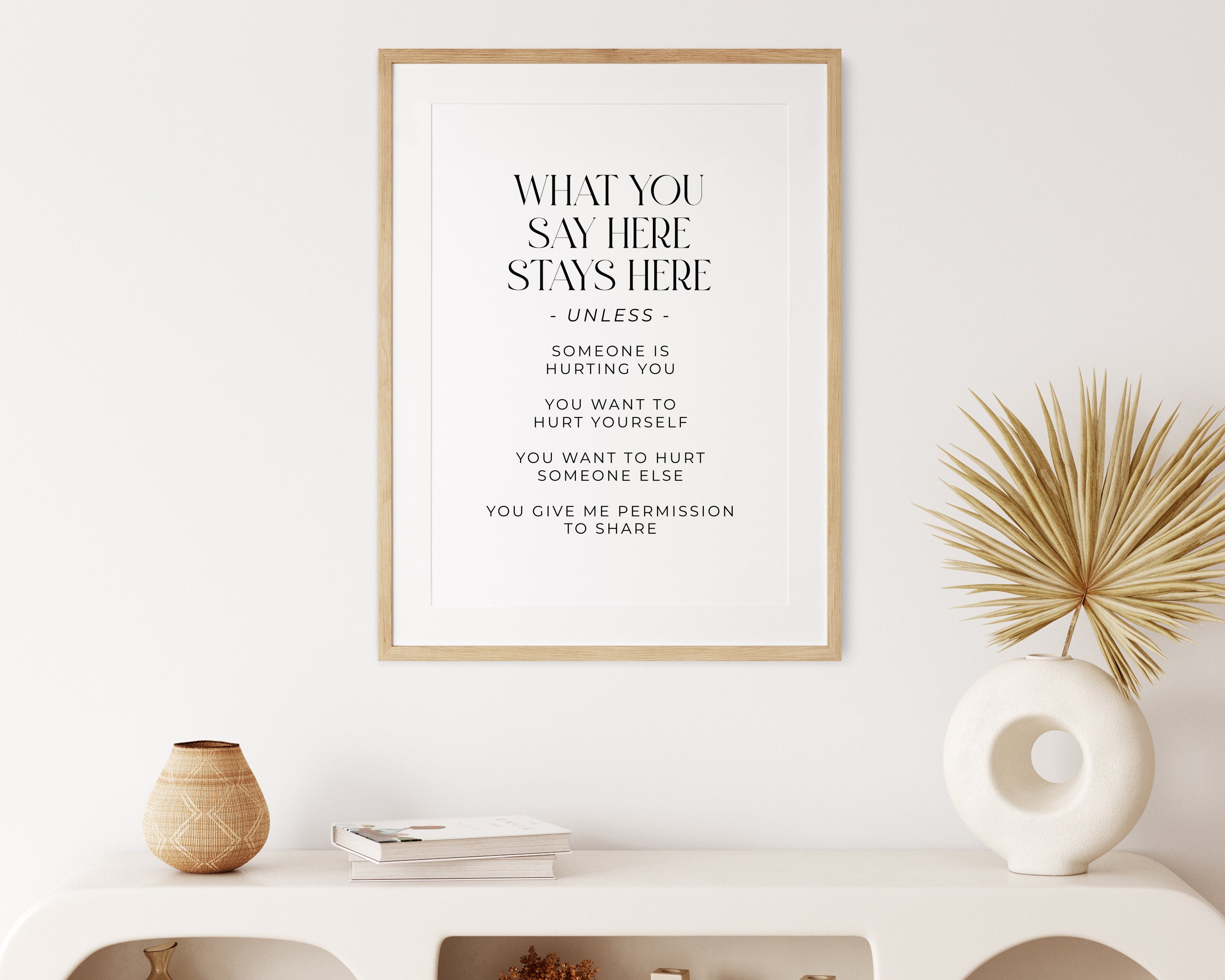 What You Say Here Stays Here White Printable Confidentiality Poster ...