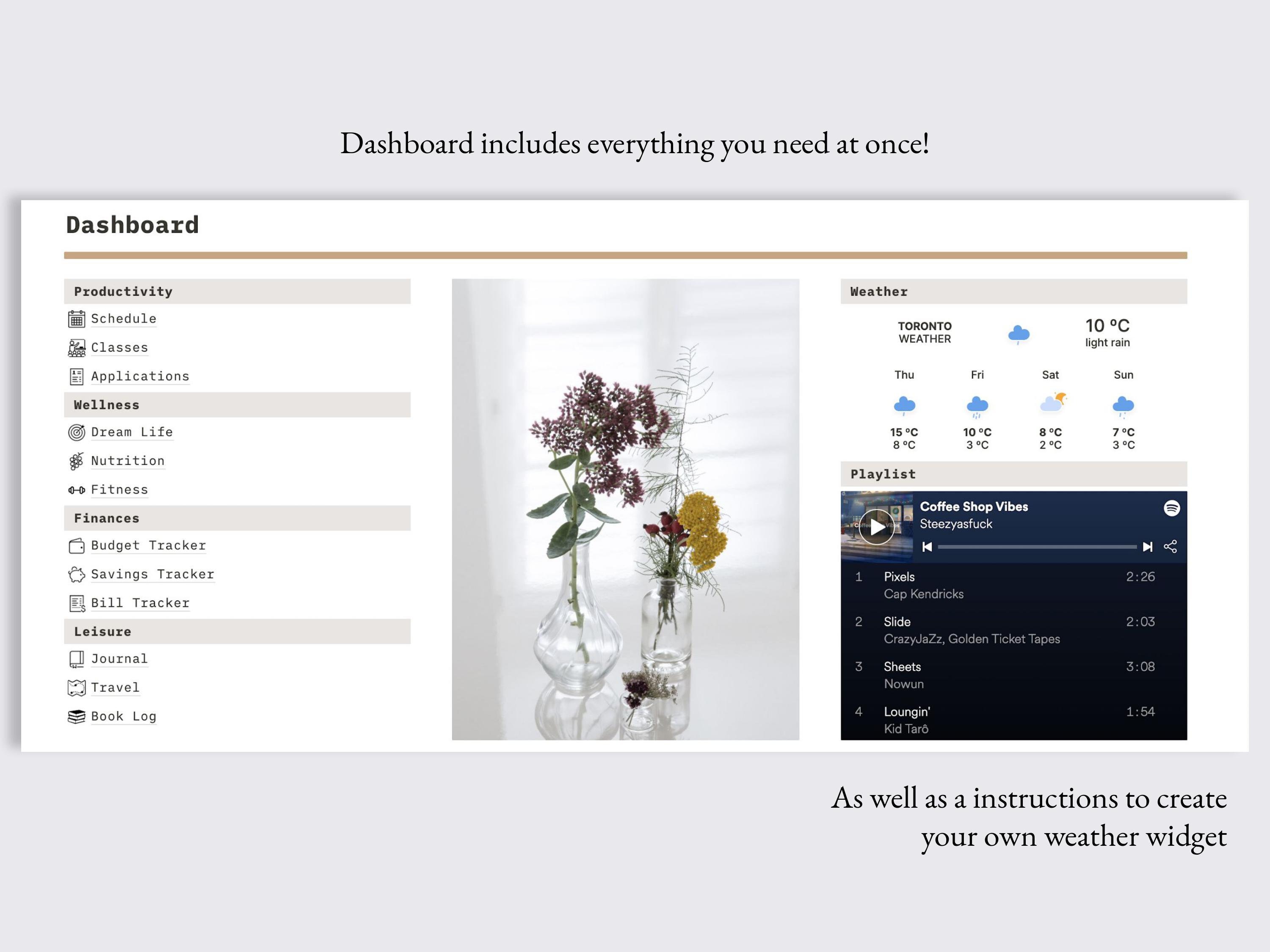 All in One Notion Student Planner | Notion Template, Assignment Tracker ...