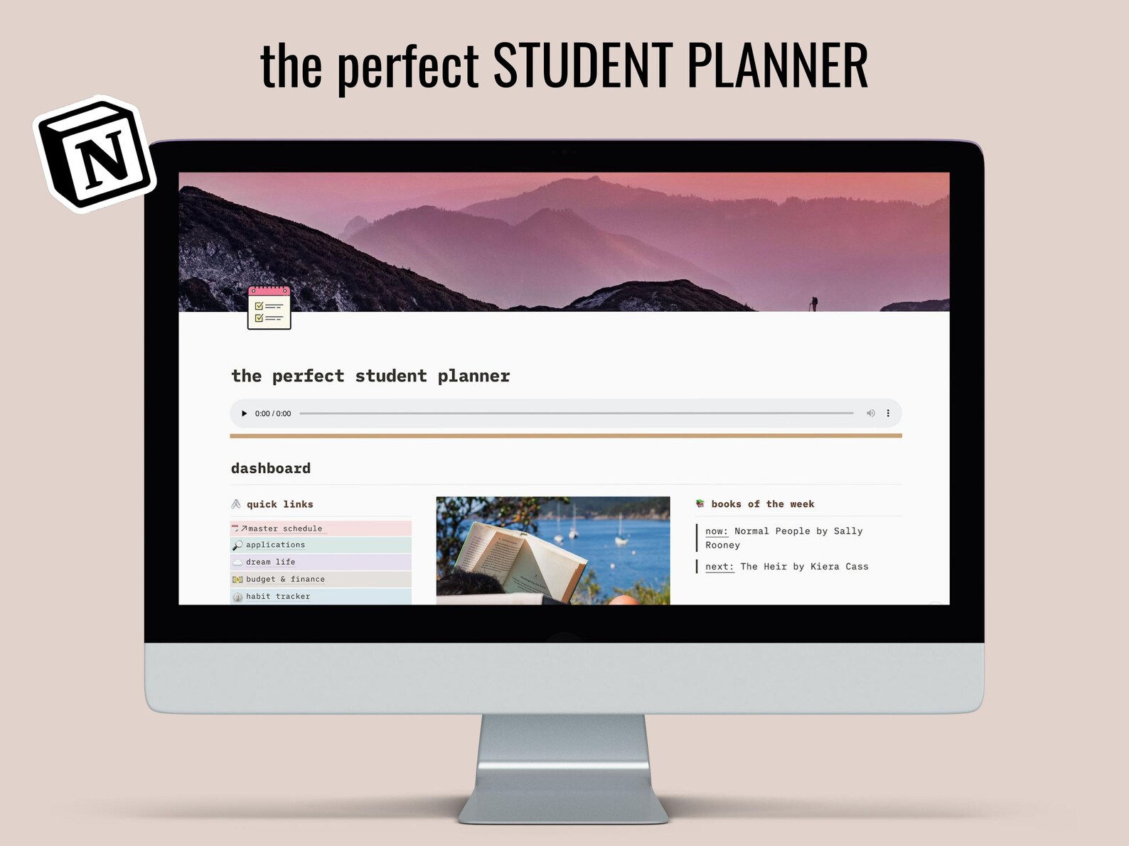 Digital Student Notion Planner Academic Notion Template | Etsy Canada