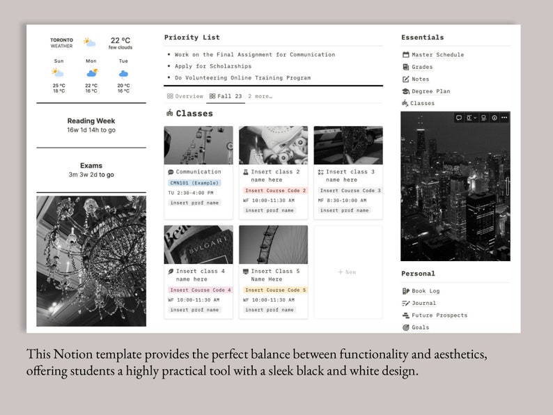 The A+ Student Hub | Digital Notion Student Planner Template ...