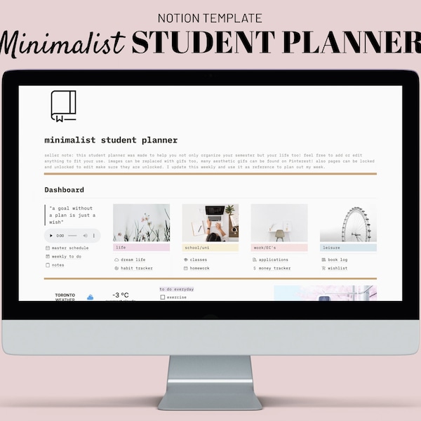 Notion Assignment Tracker Template - Etsy