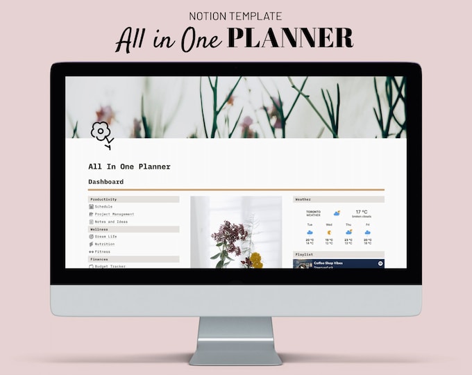 All in One Notion Student Planner | Notion Template, Assignment Tracker ...