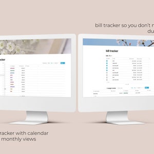 Digital Budget and Finance Planner Budget Planner Templates, Monthly ...
