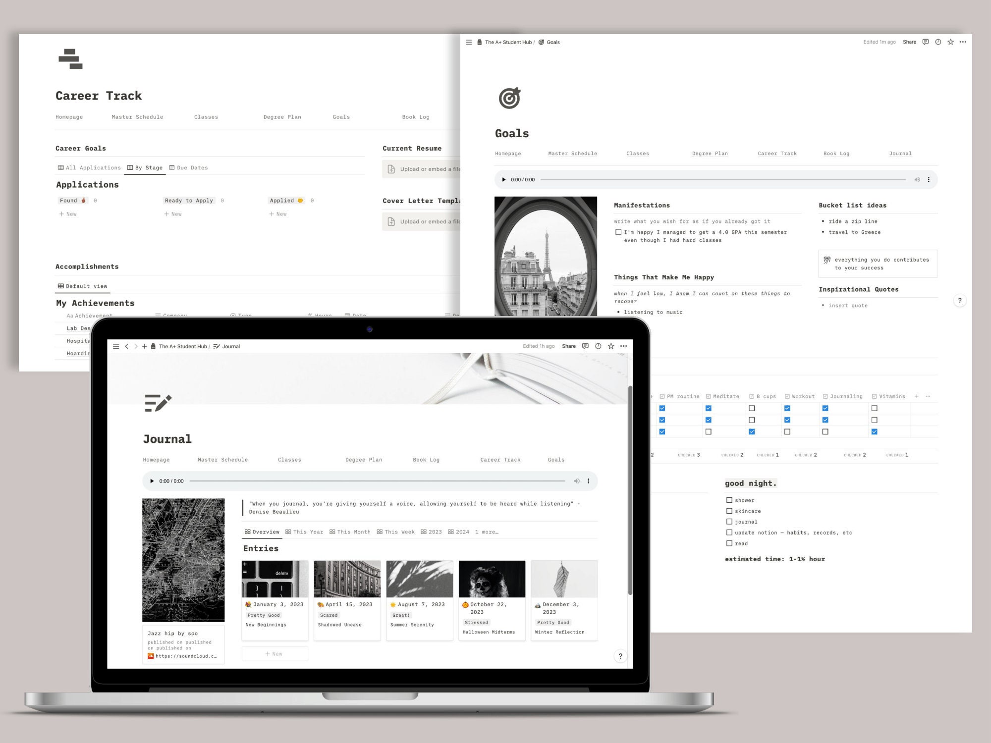 Notion Student Planner | Digital Assignment, Essay, Project Tracker ...