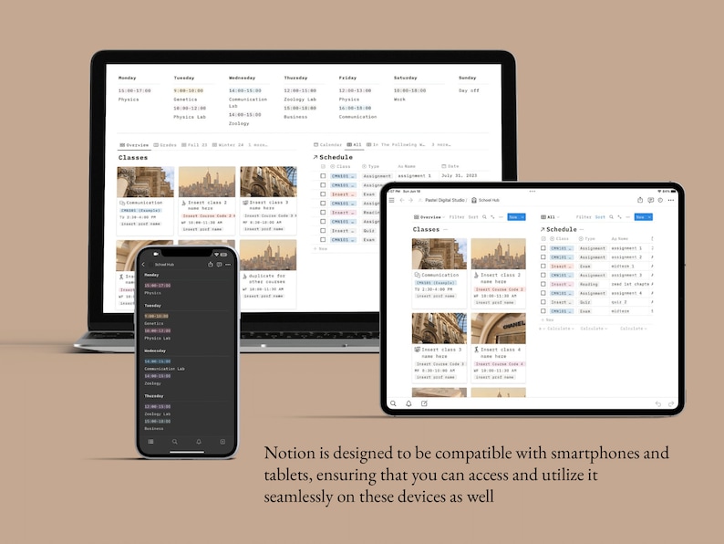 The Perfect Student Hub | Notion Template, Student Planner, Student ...