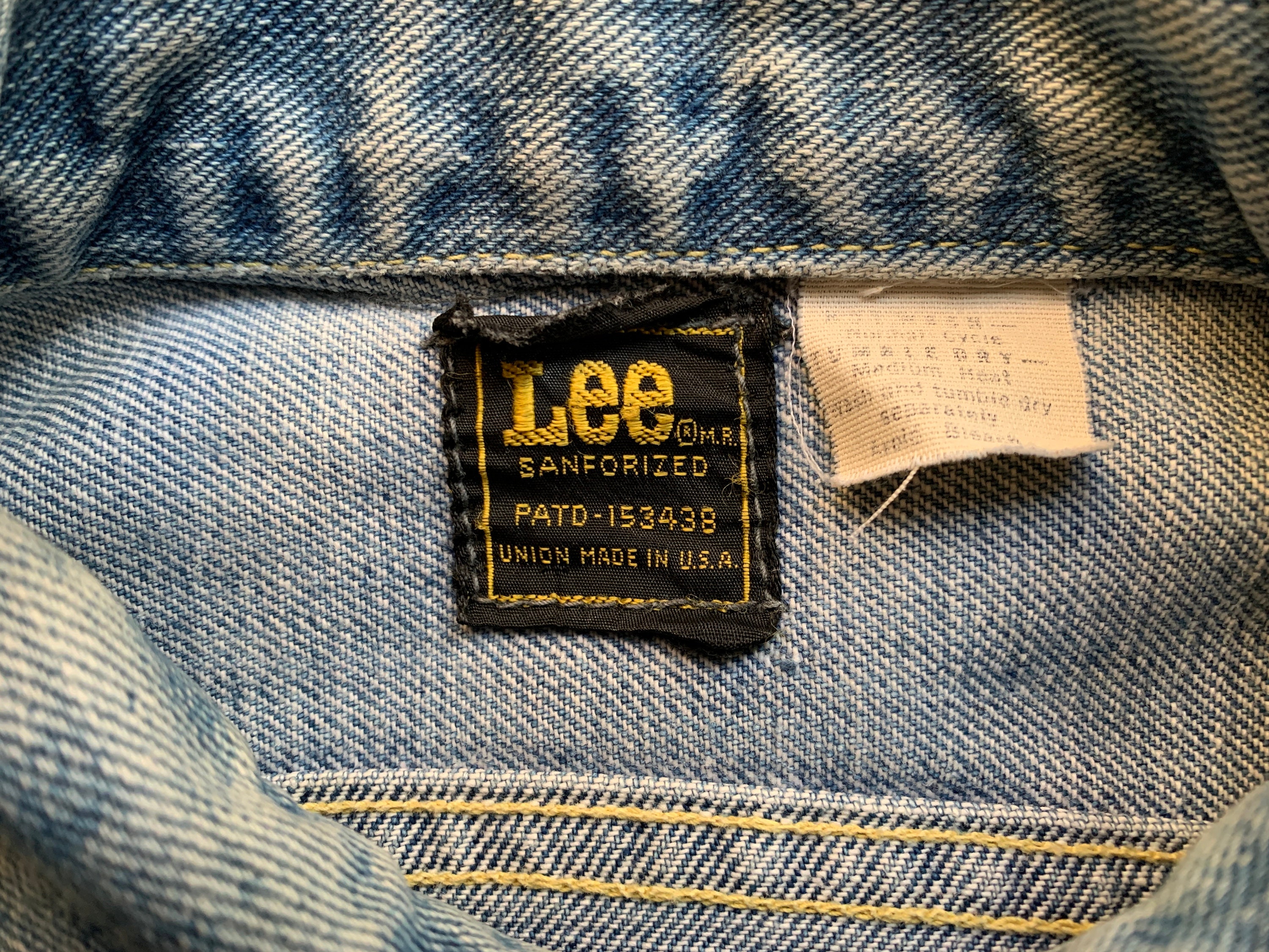 Lee Vintage Jacket 1970s 101J Jacket Made in USA Size Measured/size ...