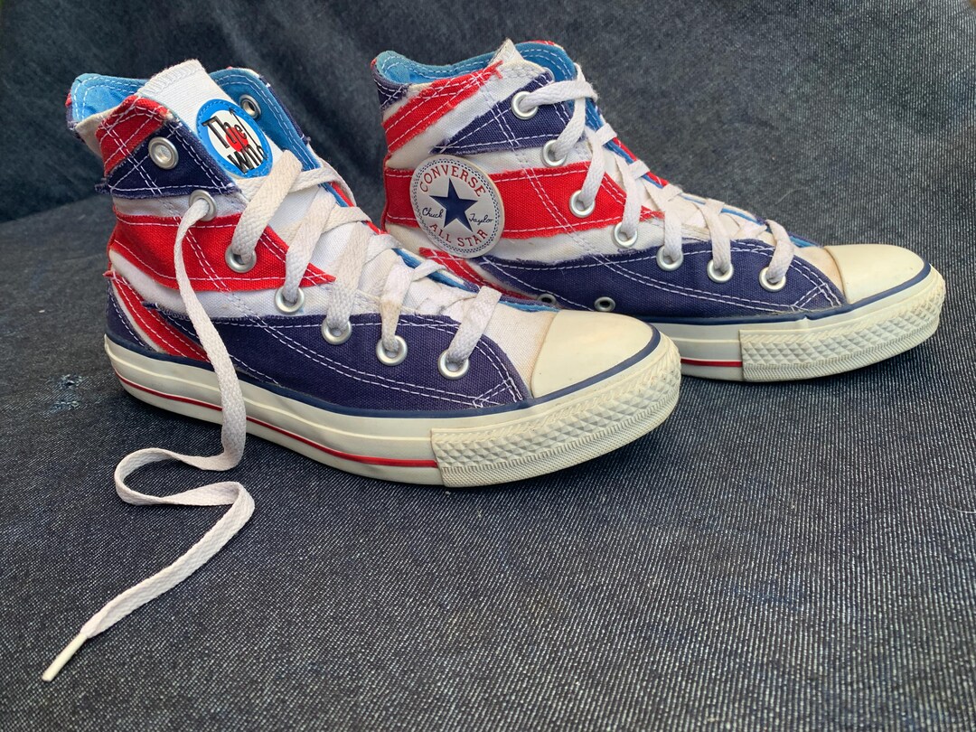 Vintage Converse the Who UK All Star Chuck Taylor Union Jack Lo Top ...