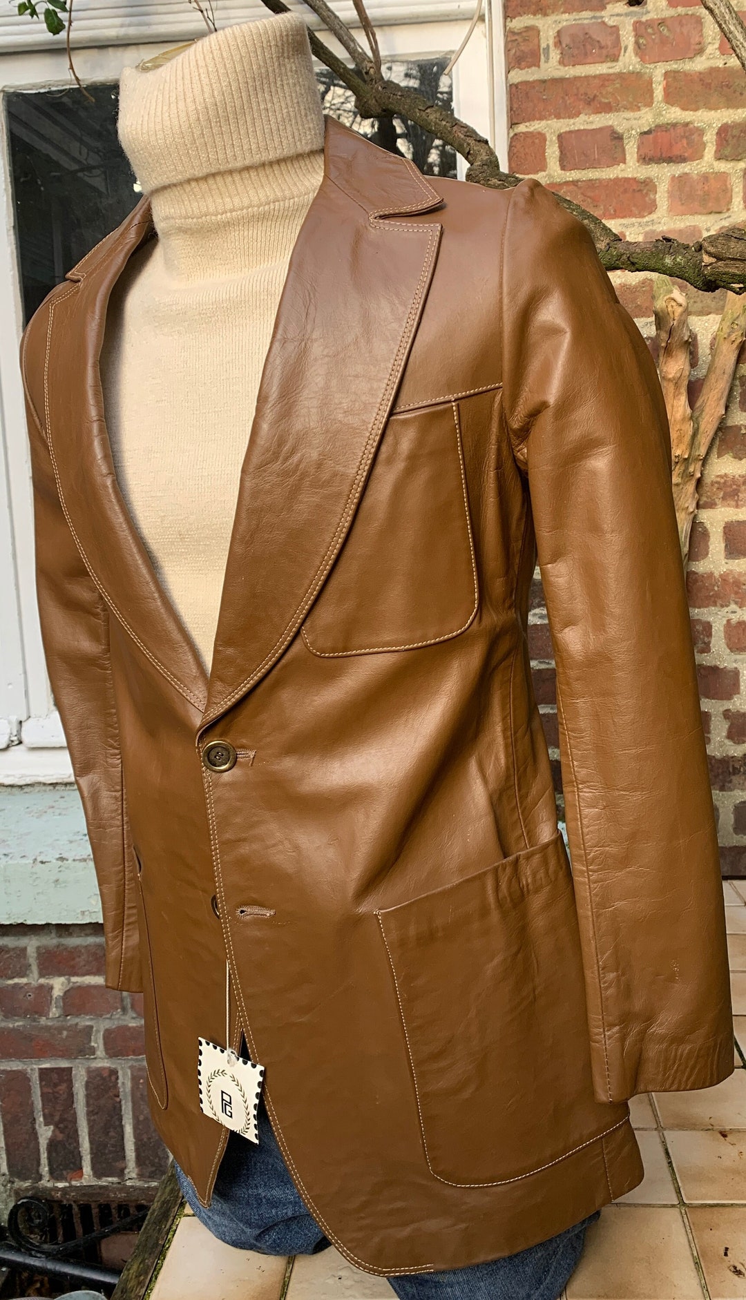 Genuine 70s Lamb Nappa Leather Jacket Deadstock With Tag Made in Europe ...