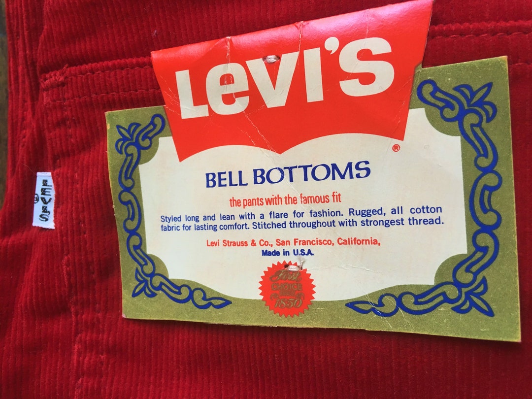 Vintage Deadstock Big E Made in USA LEVIS Bell Bottoms W29 L32 Actual Size Measured/size Actual ...