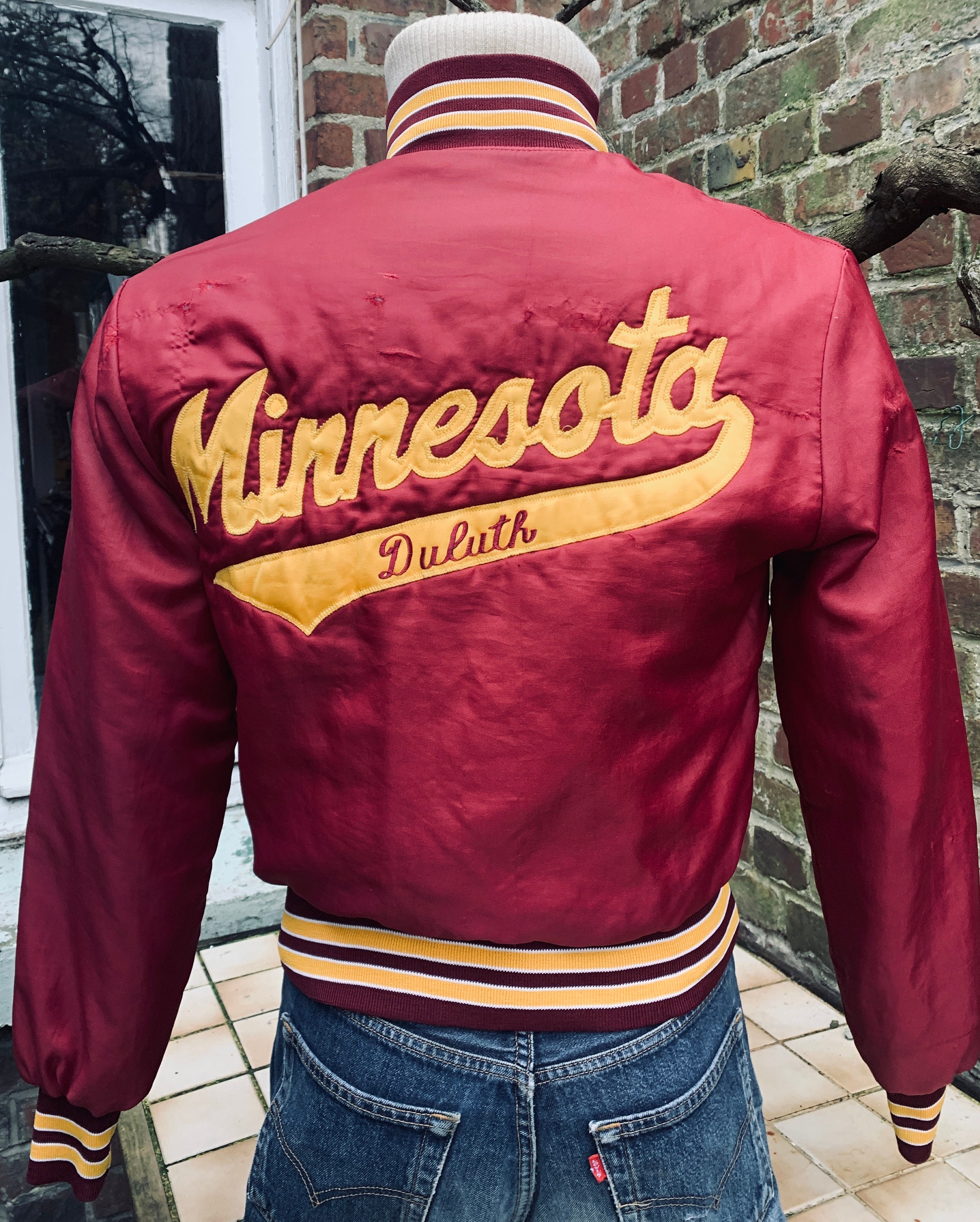 Vintage Varsity Base Ball Jacket 1970s Tag Size S Actual Size Measured ...