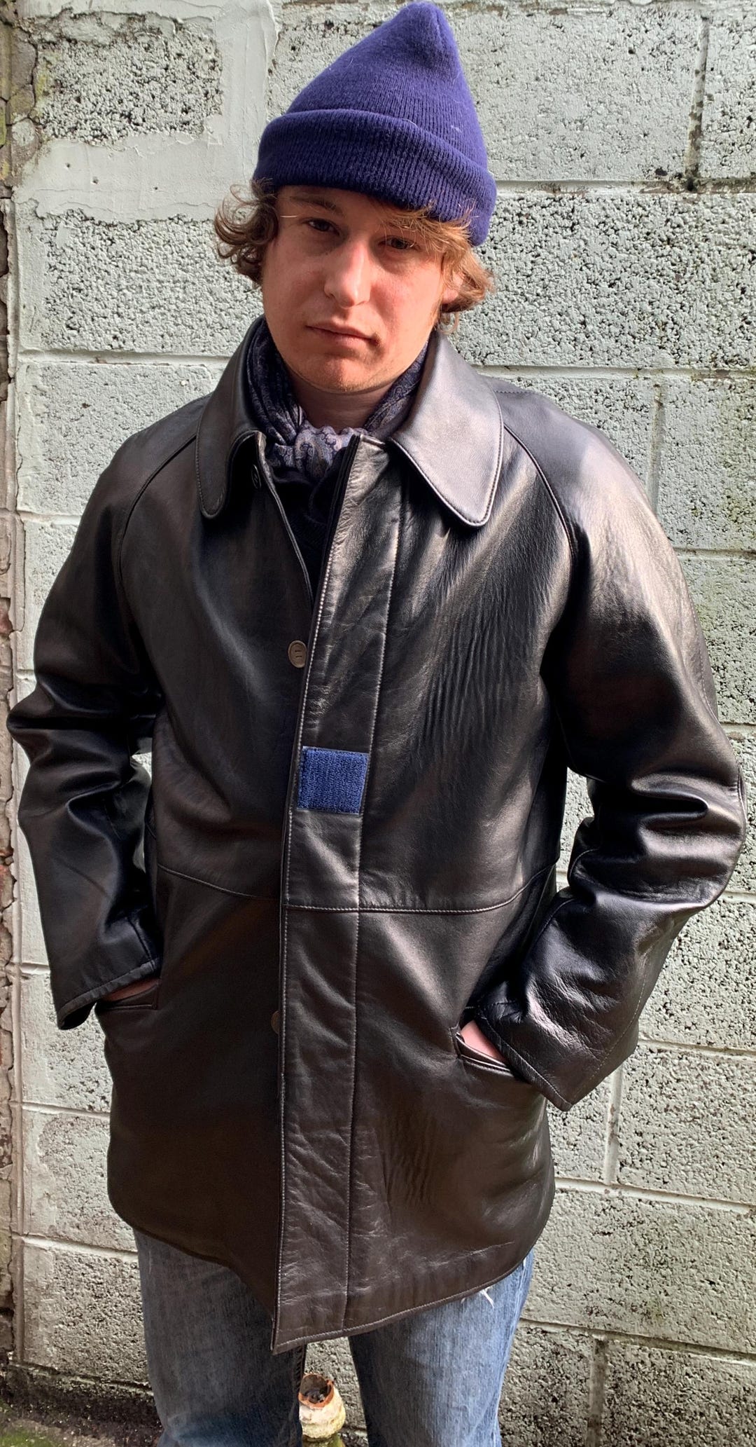French Firefighter Deadstock Leather Jacket Barn Stormer Jacket Made in ...