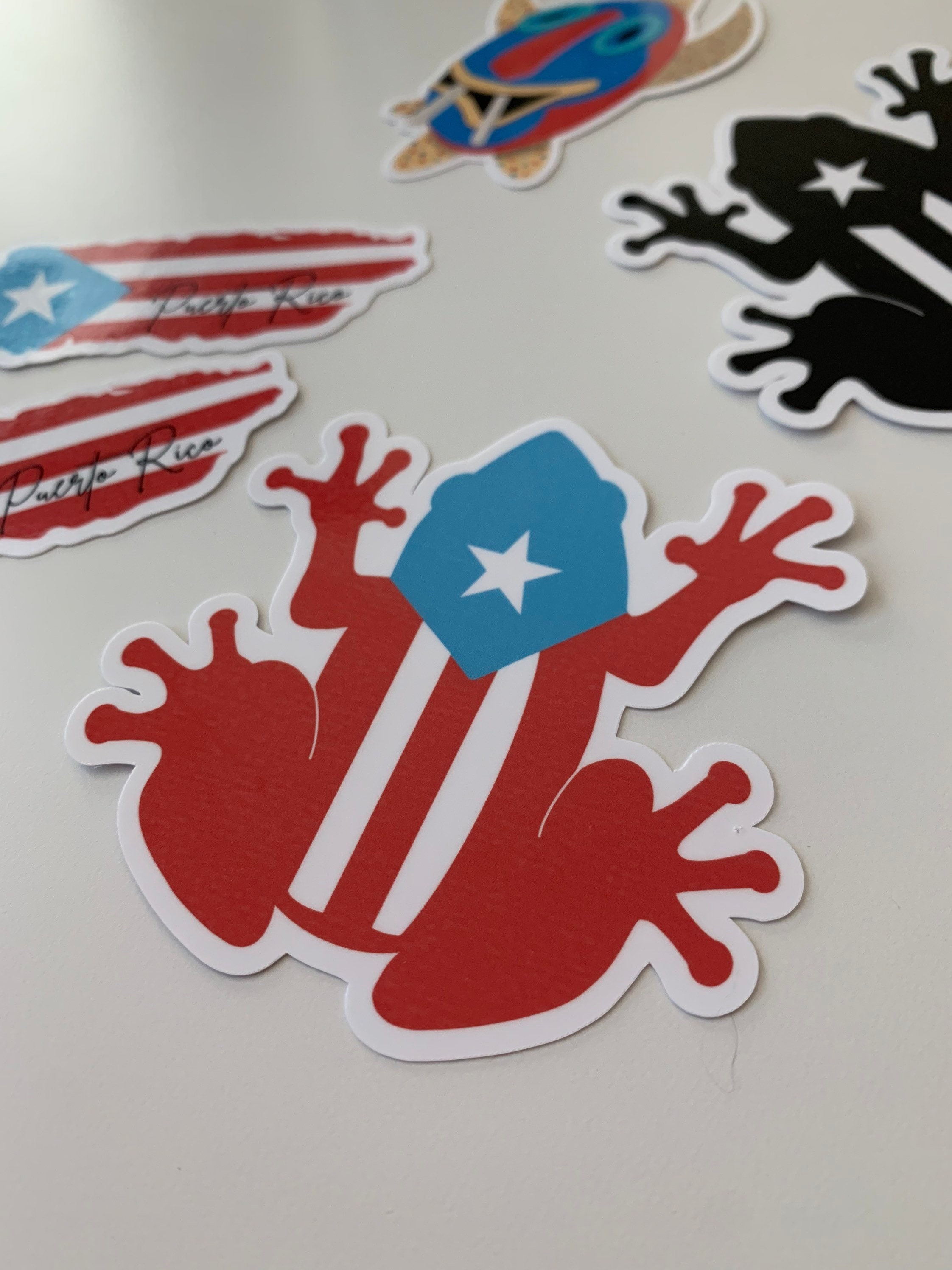 Puerto Rico Flag Coqui Sticker Puerto Rico Stickers Vinyl - Etsy
