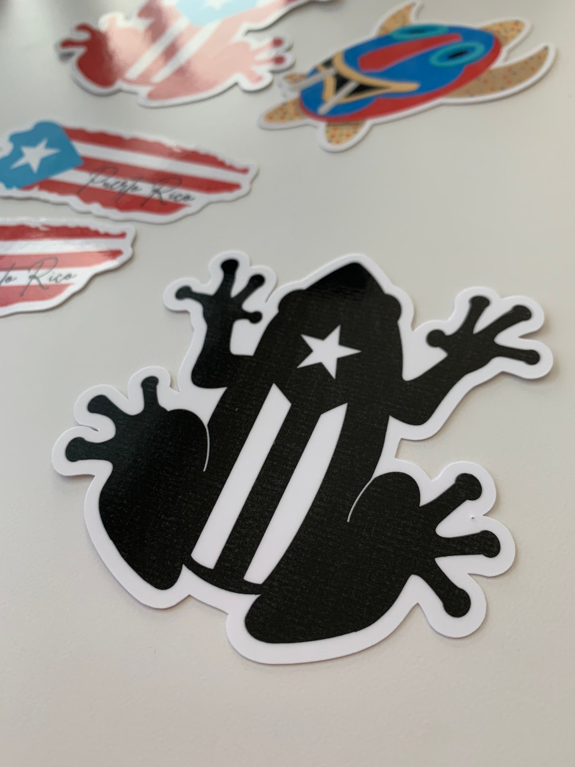 Puerto Rico Flag Coqui Sticker Puerto Rico Stickers Vinyl - Etsy