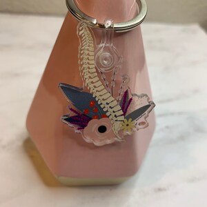 Spine Keychain | Anatomy and Plants Keychain | Anatomy and Plants Charm ...