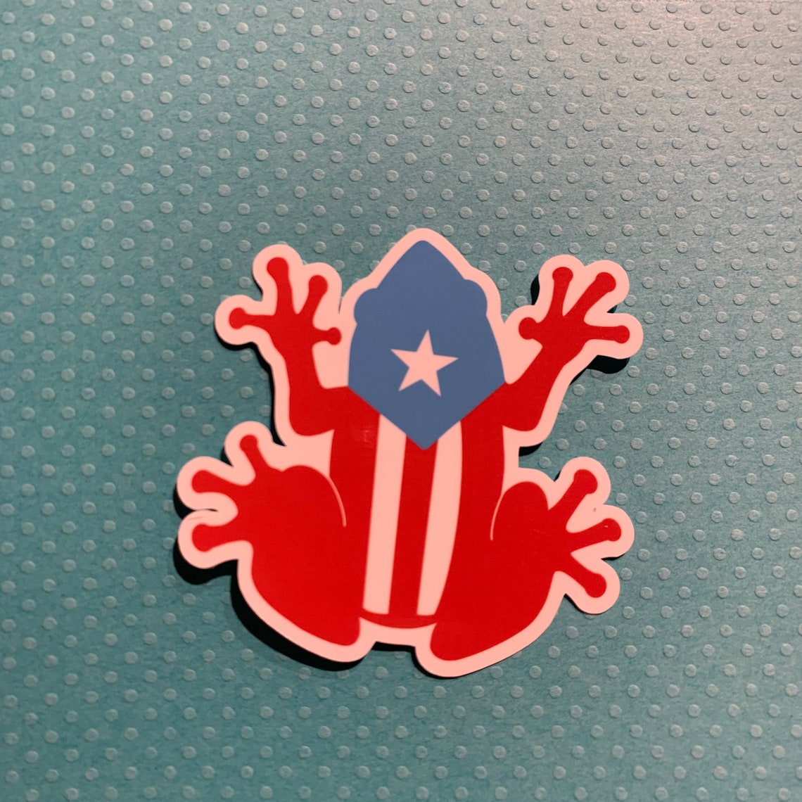 Puerto Rico Flag Coqui Sticker Puerto Rico Stickers Vinyl - Etsy