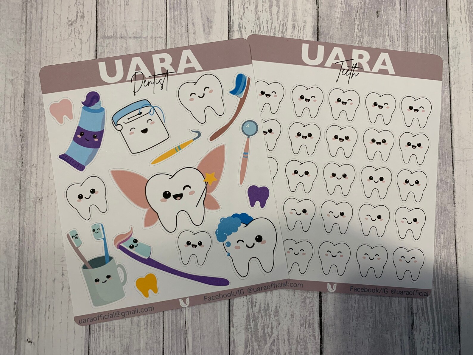 Dentist Sticker Sheet | Teeth Sticker Sheet | Dentistry Stickers ...