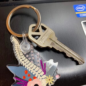 Spine Keychain | Anatomy and Plants Keychain | Anatomy and Plants Charm ...