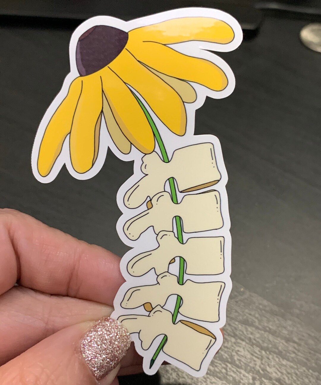 Lumbar Bloom | Anatomy and Plants Stickers | Vinyl Waterproof Stickers ...