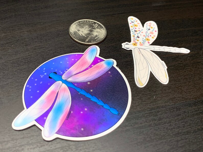Dragonfly Stickers Insects Stickers Vinyl Waterproof - Etsy