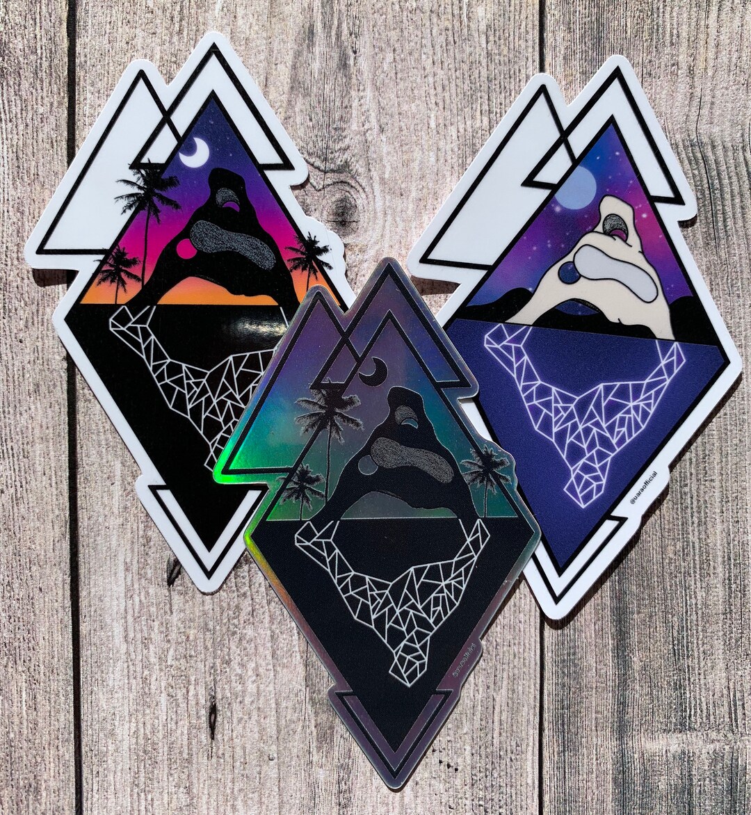 The Tip of the Iceberg Atlas Sticker and Print | Vinyl Waterproof ...