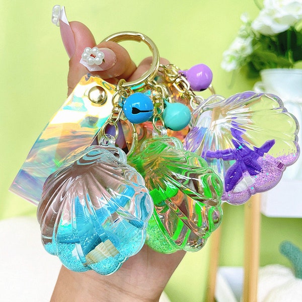 Liquid Keychain - Etsy