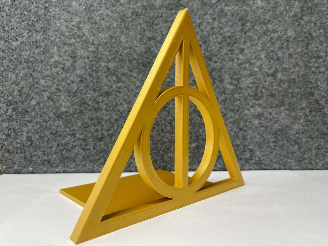 Wizard Style Bookend Book Reading Stand Deathly Hallows Harry 3D ...