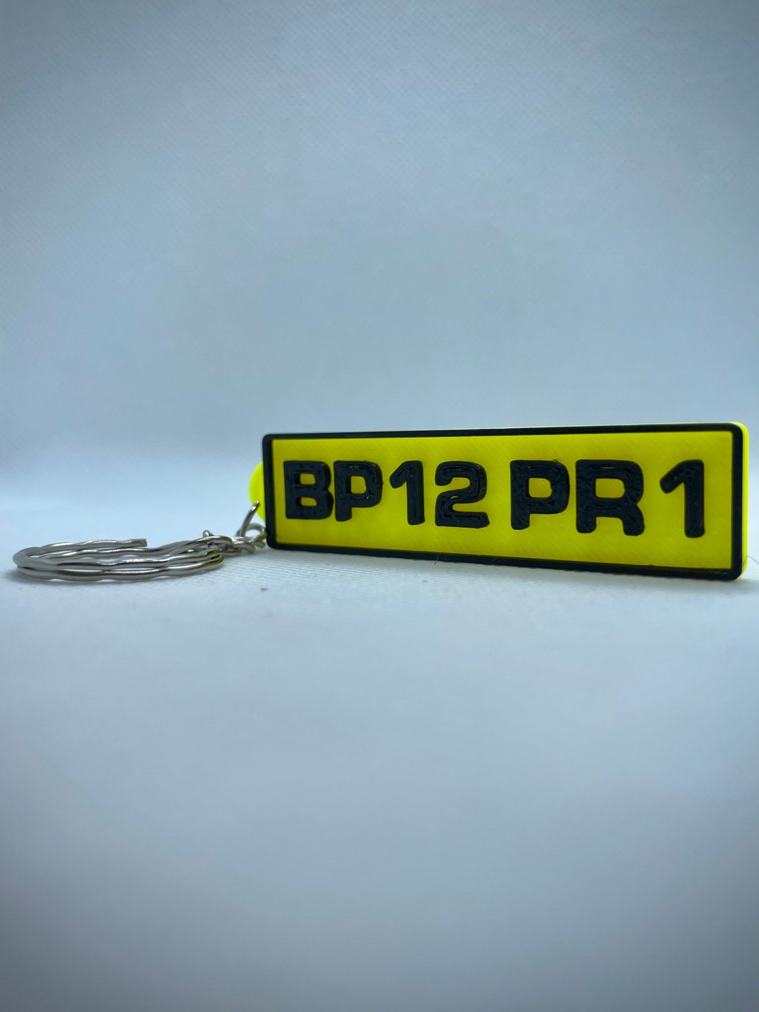 Personalised Number Plate Key Ring 3D PRINTED Metro Style Gift For Him personalised-number-plate-key-ring-3d-printed-metro-style-gift-for-him