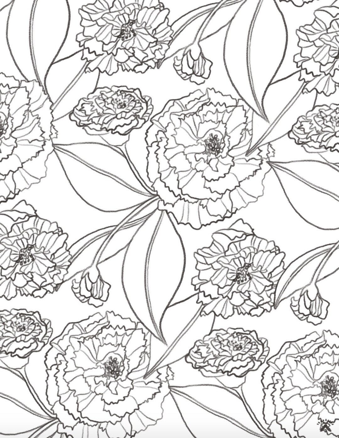 Coloring Pages! Flower Power - Etsy