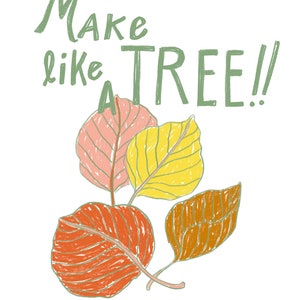 Coloring Pages! Make Like A Tree - Etsy