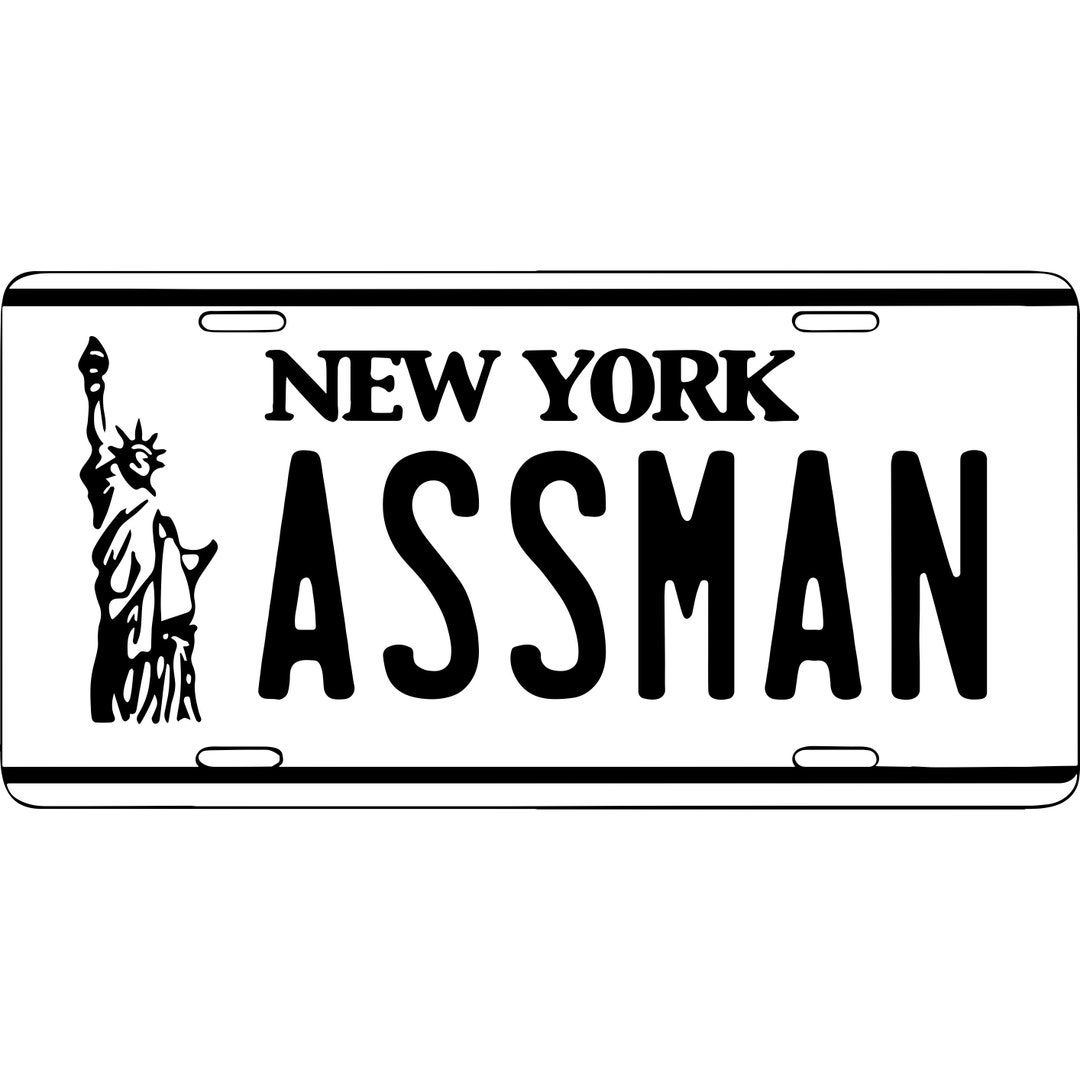 Assman Kramer License Plate SVG Seinfeld - Etsy Australia