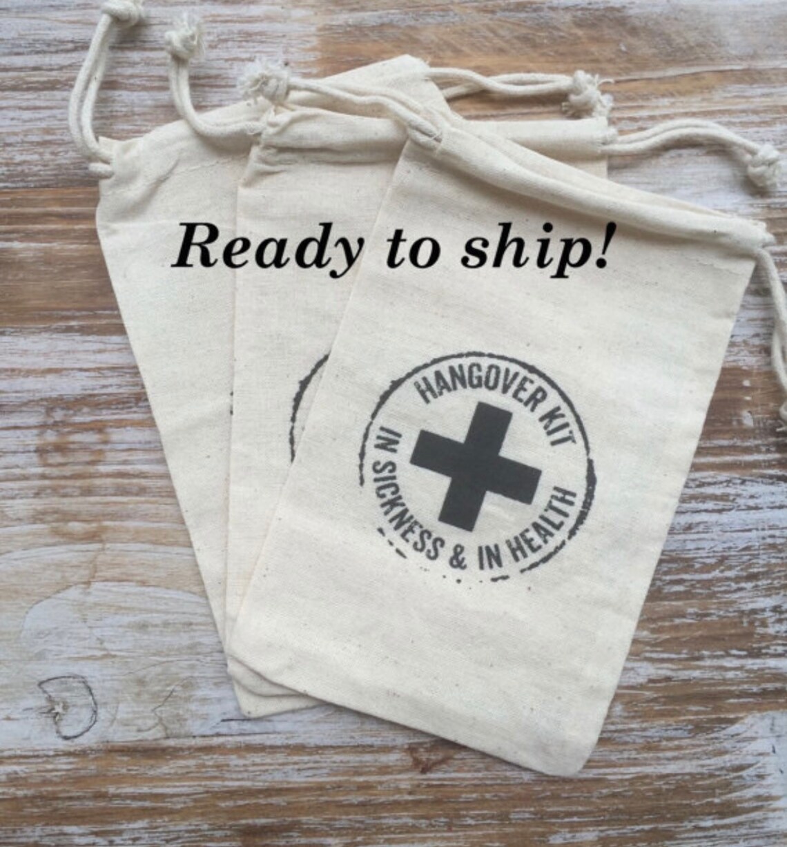 CLEARANCE 10 Hangover Kit Drawstring Bags Survival Kit - Etsy