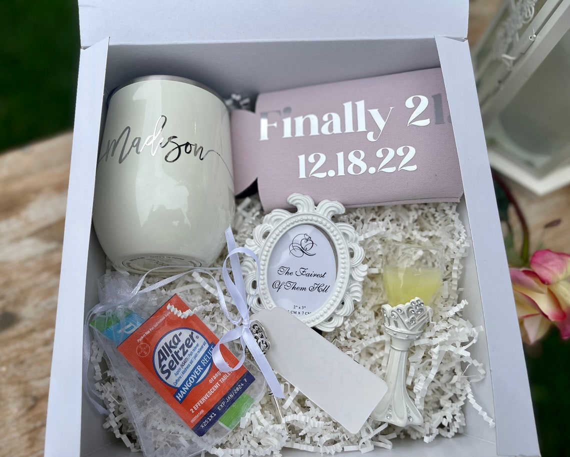 21st Birthday Gift Box Gift for 21 Year Old Birthday Gift - Etsy