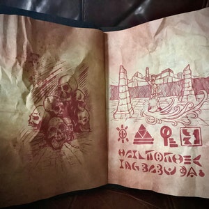 Blood Red Evil Dead Necronomicon Replica Book 1981 - Etsy