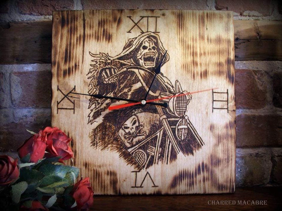 Grim Reaper Clock - Etsy