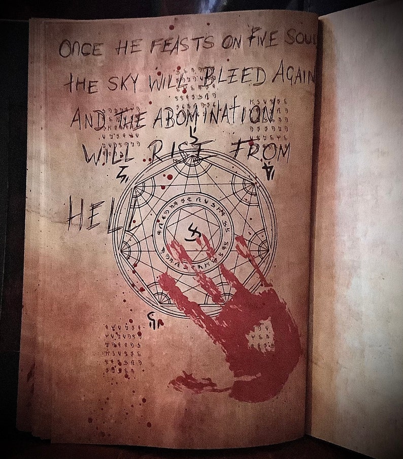 Evil Dead Necronomicon Replica Book 2013 Etsy