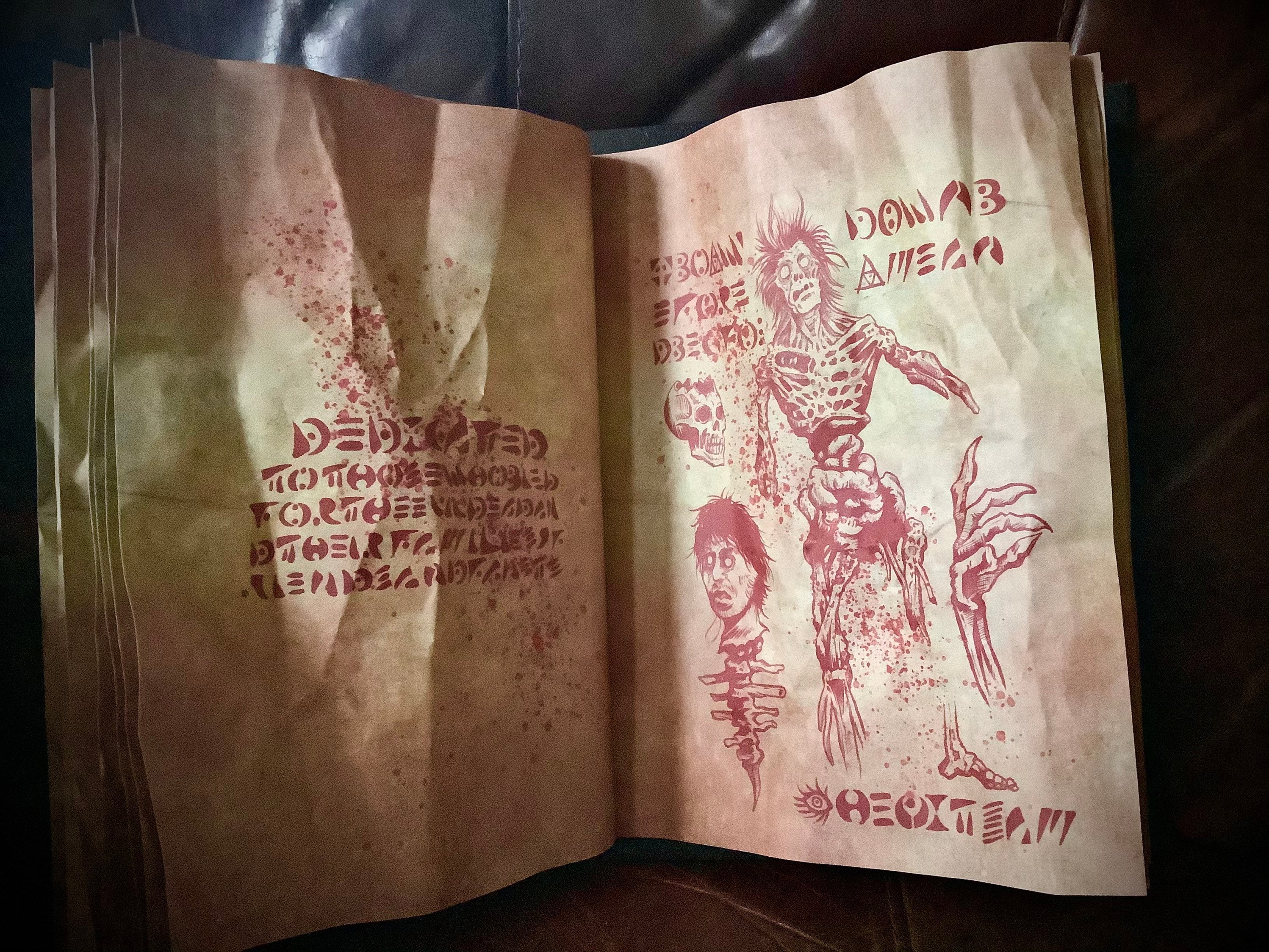Blood Red Evil Dead Necronomicon Replica Book 1981 | Etsy