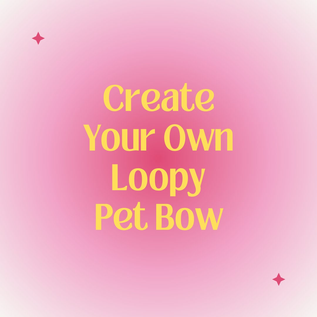 Custom Loopy Dog Bow, Loopy Hair Bow, Dog Collar Bow, Bow for Dogs ...