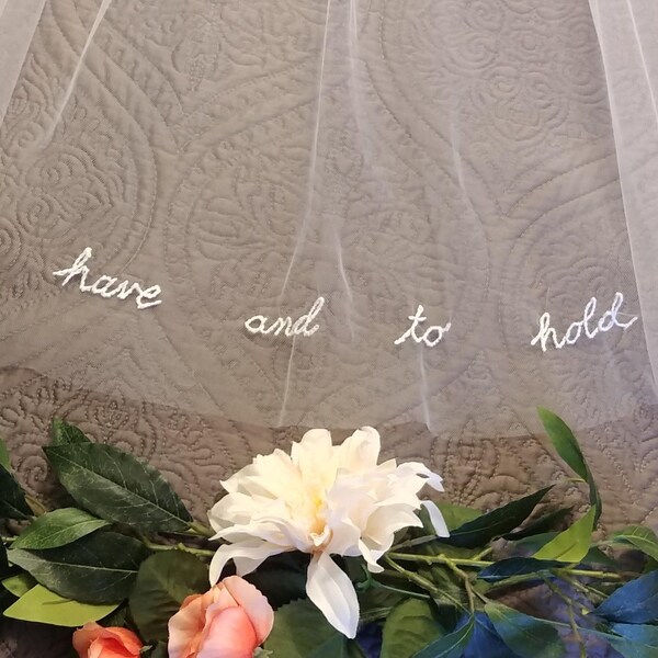 Embroidered Veil - Etsy