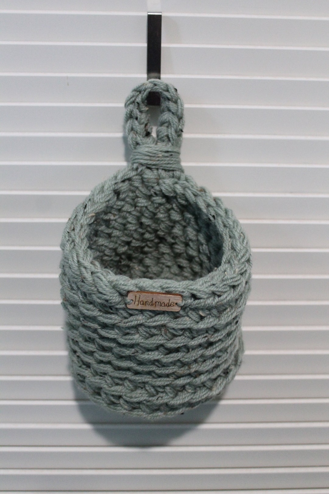 Hanging Groove Silo Crocheted, Crochet Basket, Hanging Basket, Storage ...