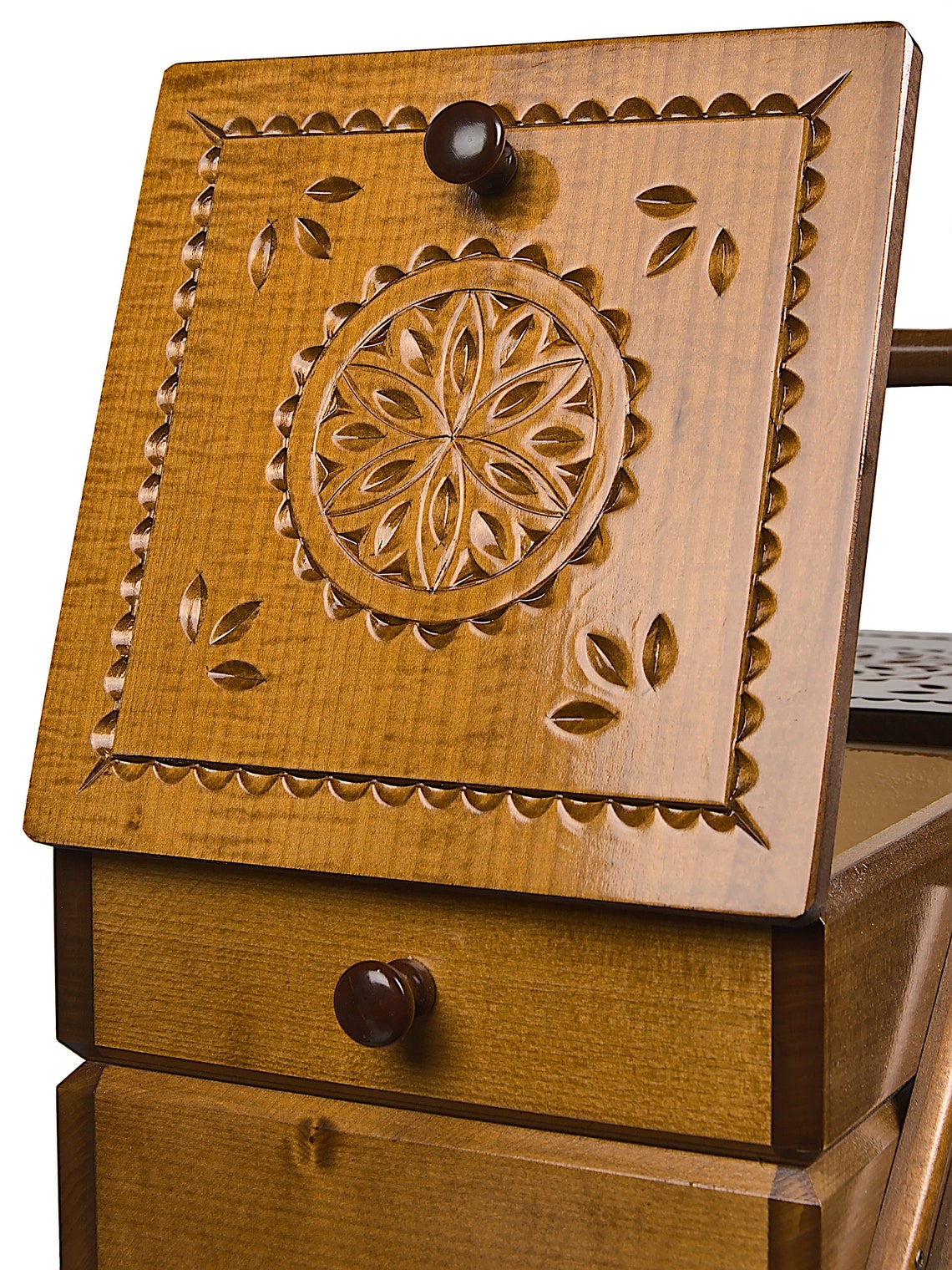 Big Wooden Sewing Box Thread Box Organizer for Small Items - Etsy