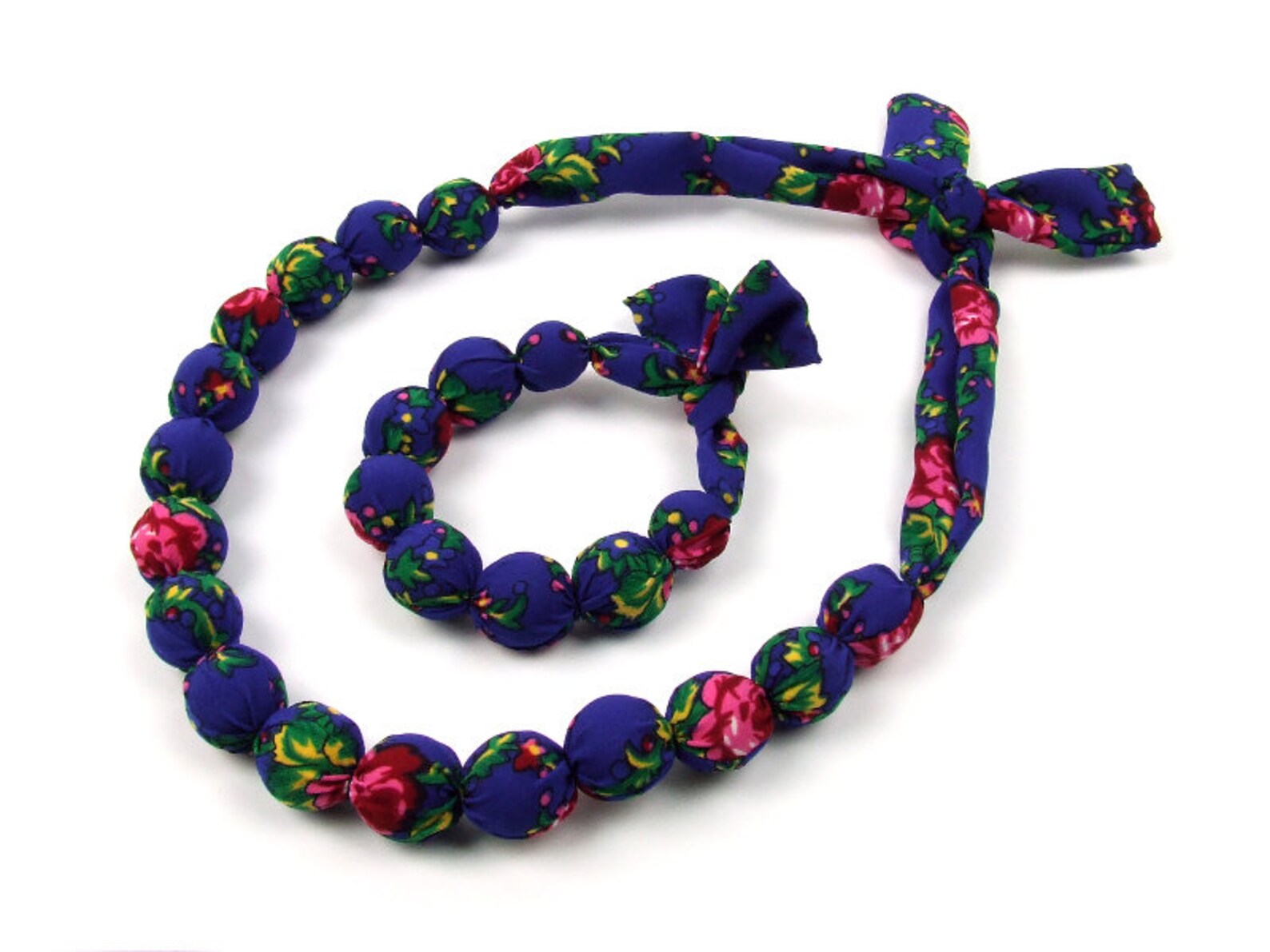 Polish Folk Beads a Set of a Necklace and Bracelet Handmade | Etsy