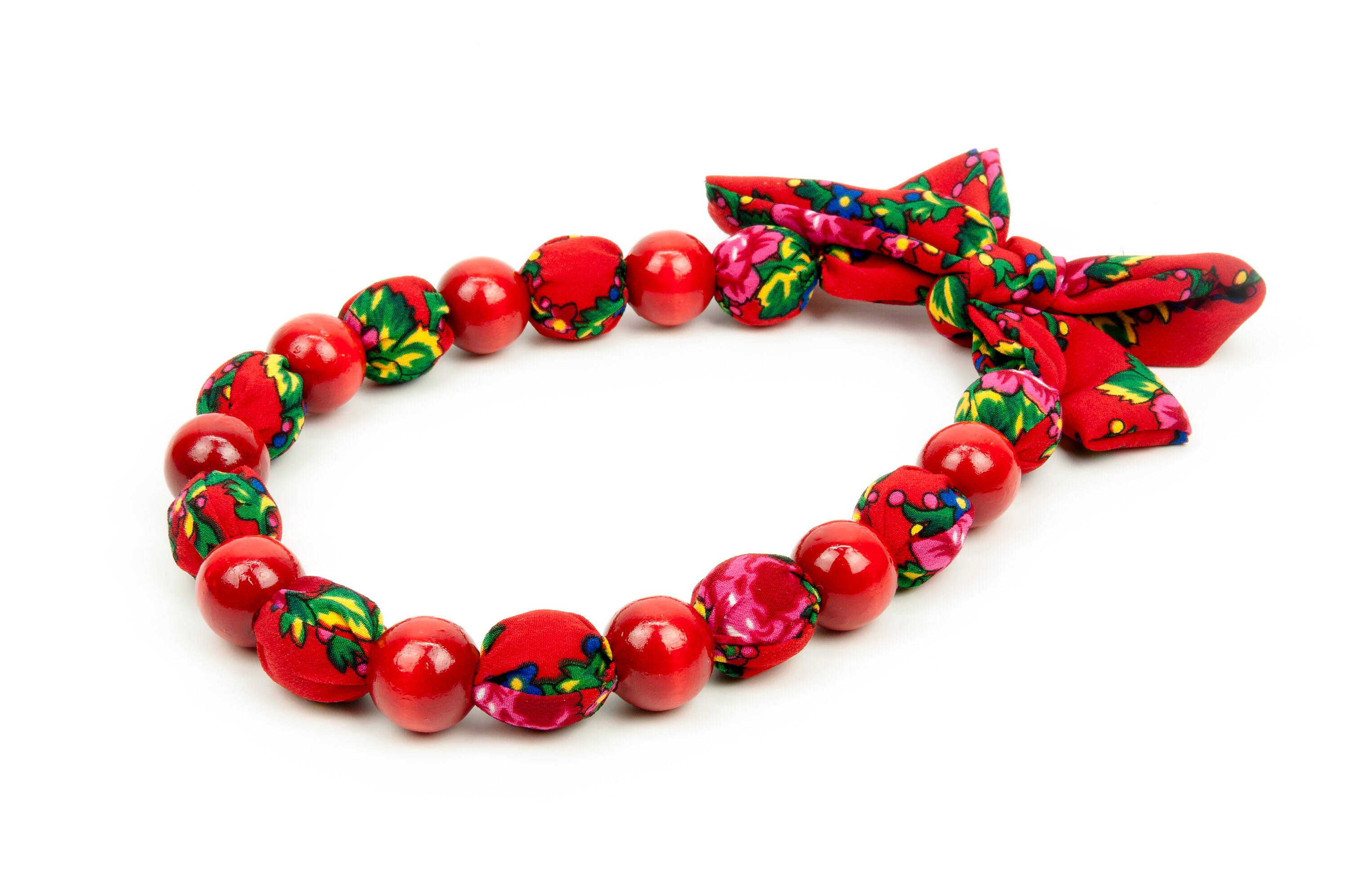 Polish Folk Beads, Necklace, Wood Necklace, Handmade Highlander Beads ...