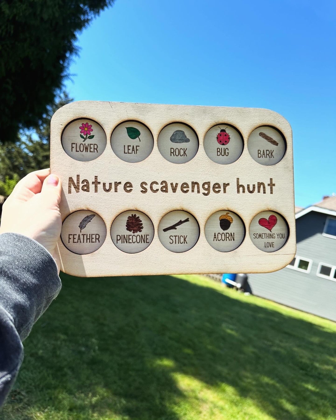 Nature Scavenger Hunt Board - Etsy