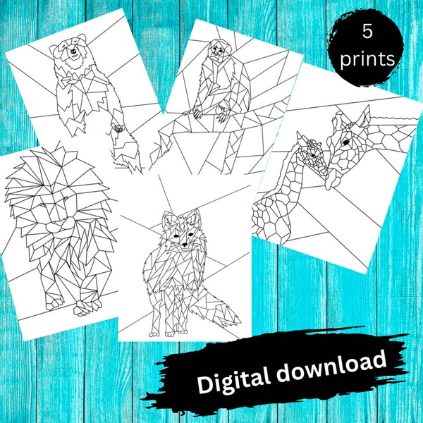 Anime Fox Coloring - Etsy