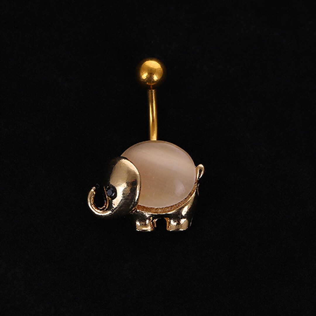 Elephant Leopard Belly Button Jewelrybelly Ring Navel - Etsy