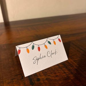 Christmas Name Cards | Name Tags | Place Cards | Santa | Snowmen ...